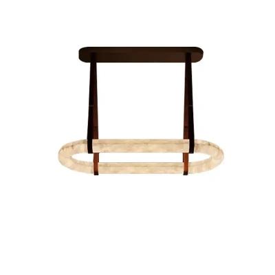 China LED Dimmable Natural Marble Desing Leather Belt Chandelier Lighting (WH-MI-492) for sale