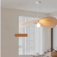 China wabi sabi Pendant Lamp woven lampshades japanese hanging ceiling light Mediterrania Chandelier(WH-MI-493) for sale