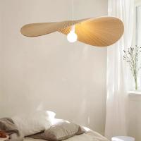 China wabi sabi Pendant Lamp woven lampshades japanese hanging ceiling light Mediterrania Chandelier(WH-MI-493) for sale