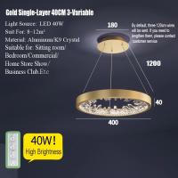 China Duplex Stairs Chandelier Modern Luxury Rings Crystal Large Pendant Lamp Luxury Circle Crystal Chandelier(WH-MI-494) for sale