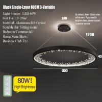 China Duplex Stairs Chandelier Modern Luxury Rings Crystal Large Pendant Lamp Luxury Circle Crystal Chandelier(WH-MI-494) for sale