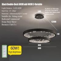 China Duplex Stairs Chandelier Modern Luxury Rings Crystal Large Pendant Lamp Luxury Circle Crystal Chandelier(WH-MI-494) for sale