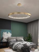 China Duplex Stairs Chandelier Modern Luxury Rings Crystal Large Pendant Lamp Luxury Circle Crystal Chandelier(WH-MI-494) for sale