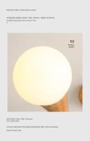 China Nordic Log Art Chandelier Simple Personality Glass Ceiling Lamp Wooden Nera Chandelier(WH-MI-495) for sale