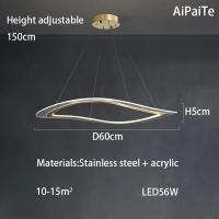 China Modern home decor led lights pendant light lamps for living room led Chandelier (WH-MI-496) for sale