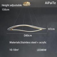 China Modern home decor led lights pendant light lamps for living room led Chandelier (WH-MI-496) for sale