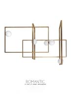 China Post modern Rectangles G4 LED pendant light hanging lamp bedside metal Luminarias Mondrian Glass Ceiling Light(WH-MI-497) for sale