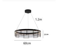 China Stratos LED Chandelier modern glass LED light luxury minimalist light (WH-MI-498) for sale