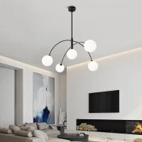 China Modern Metal Chandelier Nordic Home Decor Hotel Lobby Dining Room Living Room Pendant Lamp Valentina Arc Chandelier(WH-MI-499) for sale