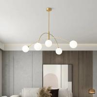 China Modern Metal Chandelier Nordic Home Decor Hotel Lobby Dining Room Living Room Pendant Lamp Valentina Arc Chandelier(WH-MI-499) for sale