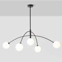 China Modern Metal Chandelier Nordic Home Decor Hotel Lobby Dining Room Living Room Pendant Lamp Valentina Arc Chandelier(WH-MI-499) for sale