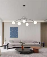 China Modern Metal Chandelier Nordic Home Decor Hotel Lobby Dining Room Living Room Pendant Lamp Valentina Arc Chandelier(WH-MI-499) for sale