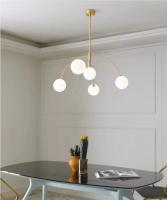 China Modern Metal Chandelier Nordic Home Decor Hotel Lobby Dining Room Living Room Pendant Lamp Valentina Arc Chandelier(WH-MI-499) for sale