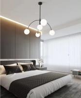 China Modern Metal Chandelier Nordic Home Decor Hotel Lobby Dining Room Living Room Pendant Lamp Valentina Arc Chandelier(WH-MI-499) for sale
