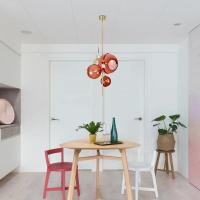 China Nordic red glass globe chandelier restaurant shop modern italian design lamp Another Day Chandelier(WH-MI-500) for sale