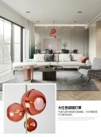 China Nordic red glass globe chandelier restaurant shop modern italian design lamp Another Day Chandelier(WH-MI-500) for sale