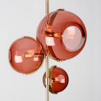 China Nordic red glass globe chandelier restaurant shop modern italian design lamp Another Day Chandelier(WH-MI-500) for sale