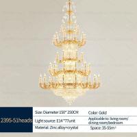 China European style living room pendant light luxury high-end crystal light (WH-CY-254) for sale