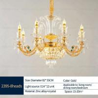 China European style living room pendant light luxury high-end crystal light (WH-CY-254) for sale