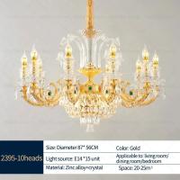 China European style living room pendant light luxury high-end crystal light (WH-CY-254) for sale
