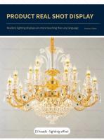 China European style living room pendant light luxury high-end crystal light (WH-CY-254) for sale