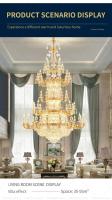 China European style living room pendant light luxury high-end crystal light (WH-CY-254) for sale
