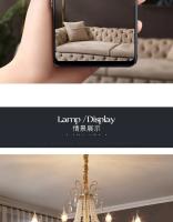 China French Retro Style Pearl Chandelier American Crystal Lamp (WH-CY-255) for sale