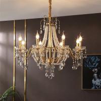China French Retro Style Pearl Chandelier American Crystal Lamp (WH-CY-255) for sale