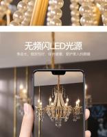 China French Retro Style Pearl Chandelier American Crystal Lamp (WH-CY-255) for sale