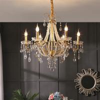 China French Retro Style Pearl Chandelier American Crystal Lamp (WH-CY-255) for sale