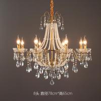 China French Retro Style Pearl Chandelier American Crystal Lamp (WH-CY-255) for sale