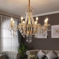China French Retro Style Pearl Chandelier American Crystal Lamp (WH-CY-255) for sale