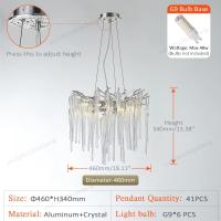 China Rectangular Gold Crystal Chandelier Gold Branch Crystal Ceiling Hanging Chandelier (WH-CY-258) for sale