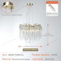 China Rectangular Gold Crystal Chandelier Gold Branch Crystal Ceiling Hanging Chandelier (WH-CY-258) for sale