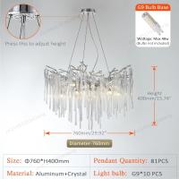China Rectangular Gold Crystal Chandelier Gold Branch Crystal Ceiling Hanging Chandelier (WH-CY-258) for sale