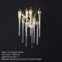 China Rectangular Gold Crystal Chandelier Gold Branch Crystal Ceiling Hanging Chandelier (WH-CY-258) for sale