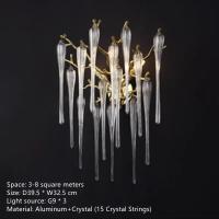 China Rectangular Gold Crystal Chandelier Gold Branch Crystal Ceiling Hanging Chandelier (WH-CY-258) for sale