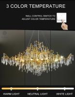 China Dining Living Room Bedroom Chandeliers Branch Ceiling Crystal Chandelier Modern Luxury Crystal Chandelier (WH-CY-259) for sale