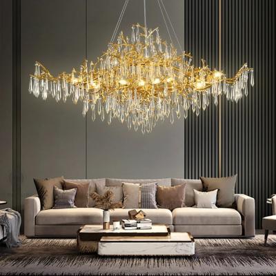 China Dining Living Room Bedroom Chandeliers Branch Ceiling Crystal Chandelier Modern Luxury Crystal Chandelier (WH-CY-259) for sale