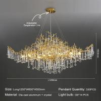 China Dining Living Room Bedroom Chandeliers Branch Ceiling Crystal Chandelier Modern Luxury Crystal Chandelier (WH-CY-259) for sale