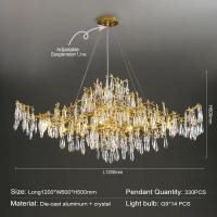 China Dining Living Room Bedroom Chandeliers Branch Ceiling Crystal Chandelier Modern Luxury Crystal Chandelier (WH-CY-259) for sale