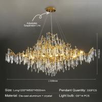 China Dining Living Room Bedroom Chandeliers Branch Ceiling Crystal Chandelier Modern Luxury Crystal Chandelier (WH-CY-259) for sale