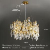 China Dining Living Room Bedroom Chandeliers Branch Ceiling Crystal Chandelier Modern Luxury Crystal Chandelier (WH-CY-259) for sale