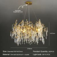 China Dining Living Room Bedroom Chandeliers Branch Ceiling Crystal Chandelier Modern Luxury Crystal Chandelier (WH-CY-259) for sale