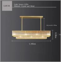 China Golden Crystal Chandelier Luxurious Shiny Round Linear Pendant Light (WH-CY-262) for sale