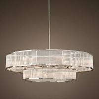 China Golden Crystal Chandelier Luxurious Shiny Round Linear Pendant Light (WH-CY-262) for sale