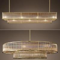 China Golden Crystal Chandelier Luxurious Shiny Round Linear Pendant Light (WH-CY-262) for sale