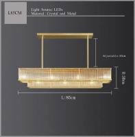 China Golden Crystal Chandelier Luxurious Shiny Round Linear Pendant Light (WH-CY-262) for sale