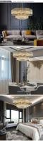 China Golden Crystal Chandelier Luxurious Shiny Round Linear Pendant Light (WH-CY-262) for sale