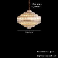 China Big Classic Hanging Lamps for Living Room Modern Luxury Glass Crystal Chandelier Lighting(WH-CY-263) for sale